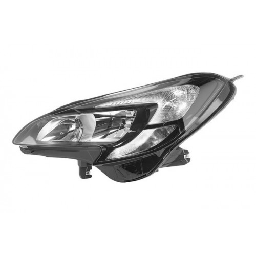 Vauxhall Corsa 2014-2019 Chrome Inner Non-LED Halogen Head Lamp Unit ...